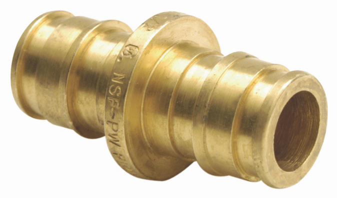 Uponor 1 Q+E PEX BRASS COUPLING LF4541010 | Shop Online Andrew Sheret Ltd.